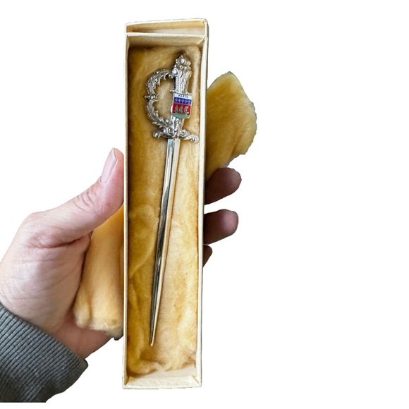 Office | Vintage Antique Paris Sword Rapier Dagger Knife Letter Opener ...